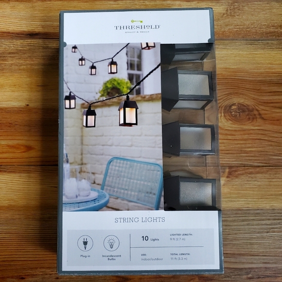 Threshold | Accents | New Threshold Patio String Lights Indoor Outdoor ...